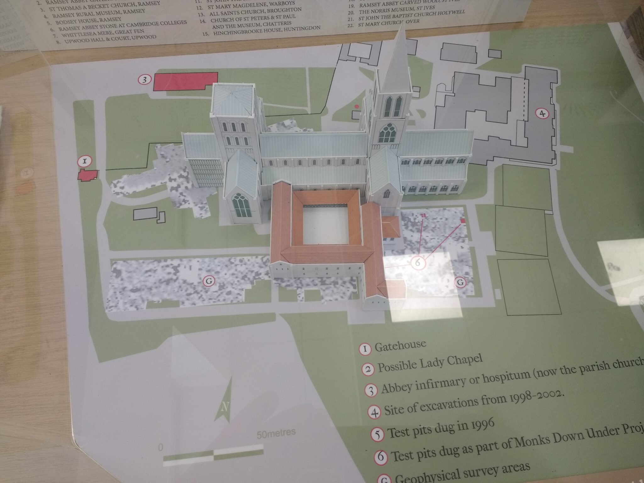 Abbey Layout Drawing - Ramsey Abbey